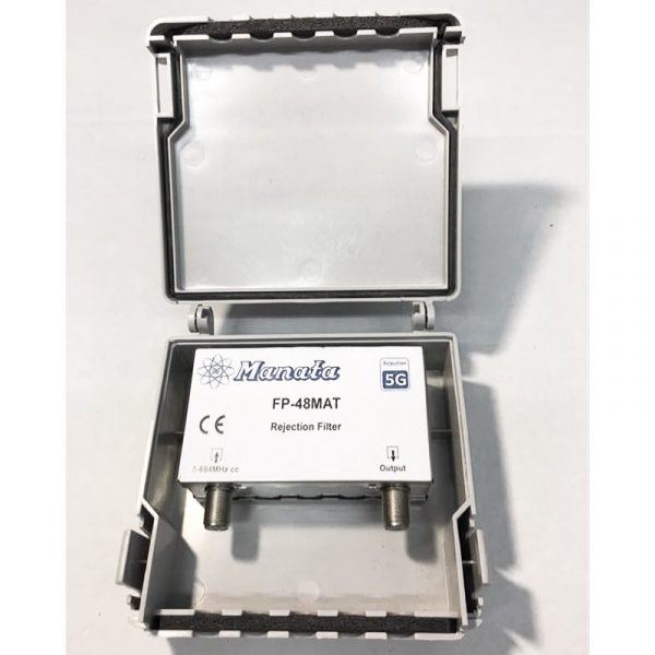 Filtro passa banda (1-694MHz) e rejeição 5G+SAT instalação no mastro ...