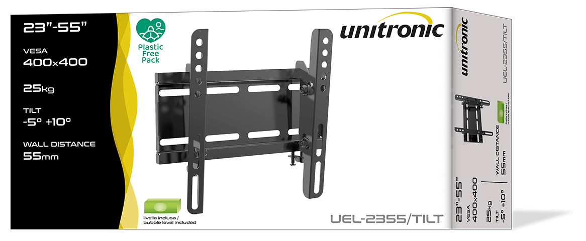 SUPORTE LCD/LED UEL-2355/TILT 23″ – 55″ 25KG – Jorsat