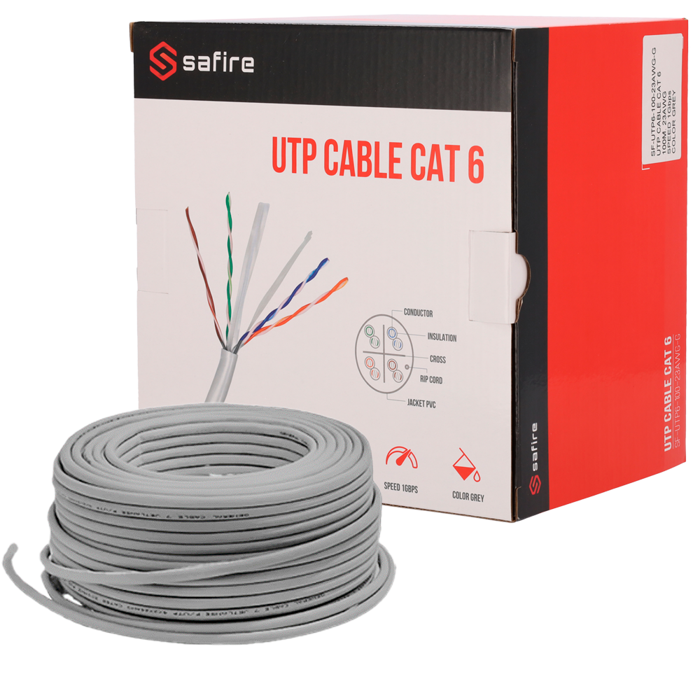 SAFIRE CABO UTP CAT 6 100 METROS – Jorsat